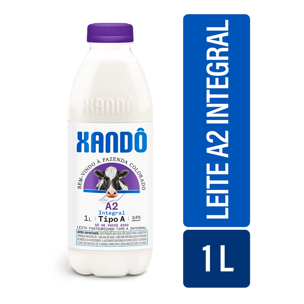 Leite In Natura Xando Integral Tipo A2a2 Garrafa 1l